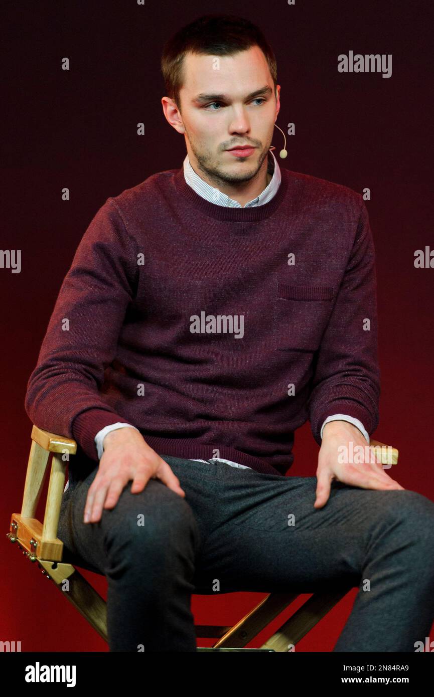 British actor Nicholas Hoult at a 'Meet the Filmmakers' session, held ...