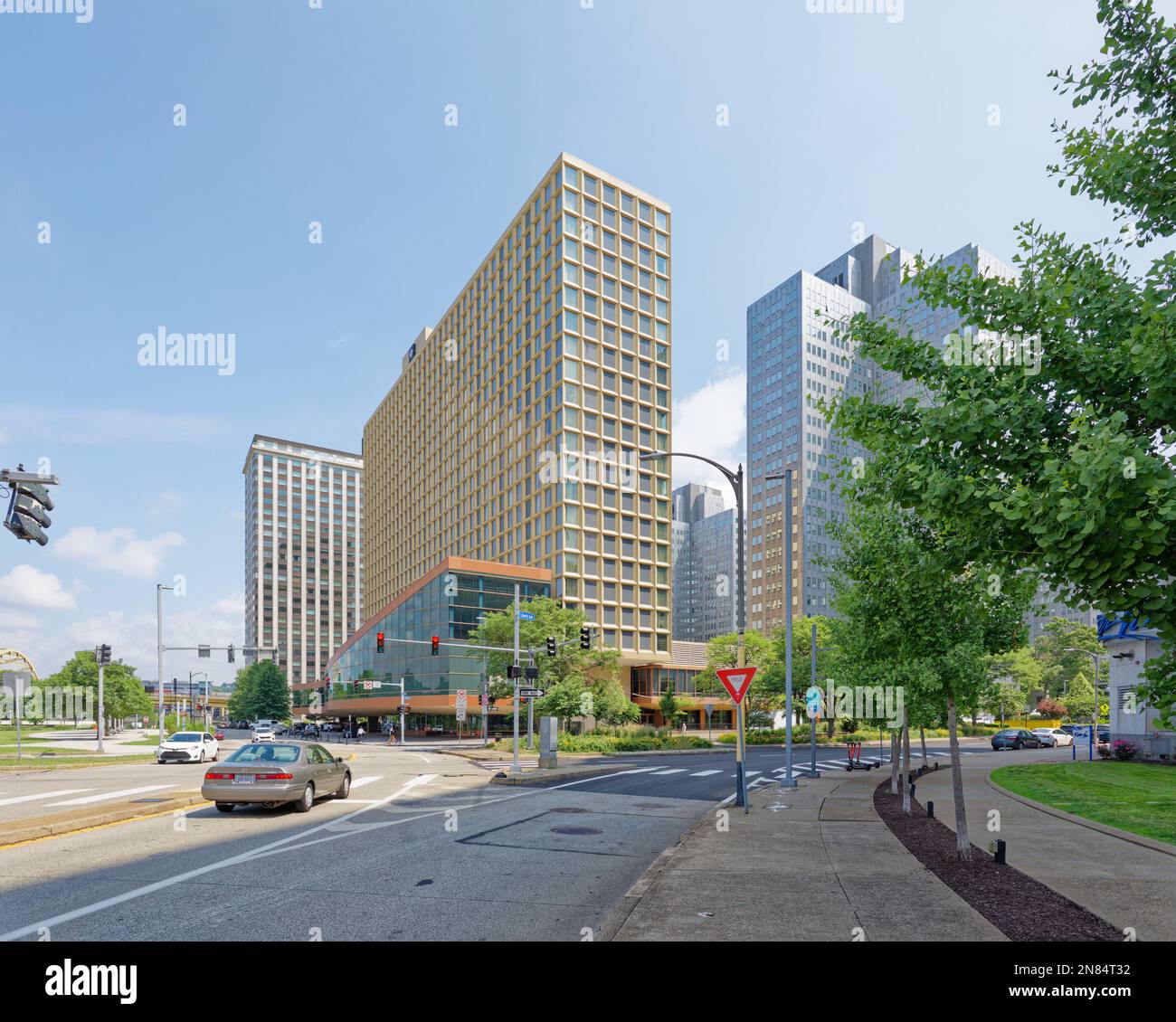 Wyndham Grand Pittsburgh Downtown, built in 1959 as a Hilton, has a ...