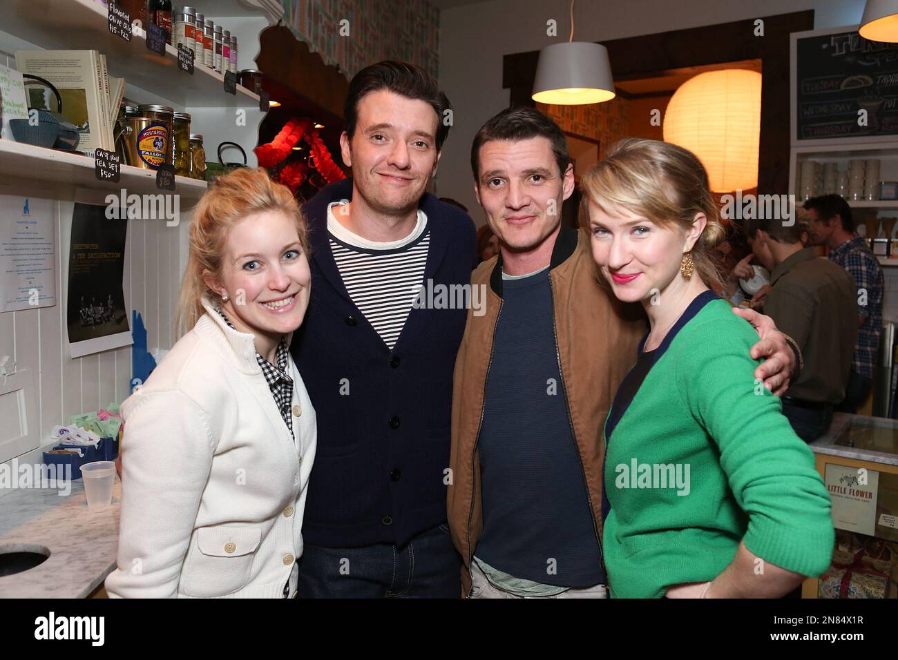 From left, Jasmine Chazelle, actor Jason Butler Harner, actor Pedro ...