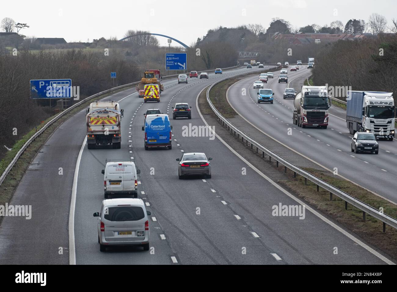 Bus lorry motorway hi-res stock photography and images - Alamy