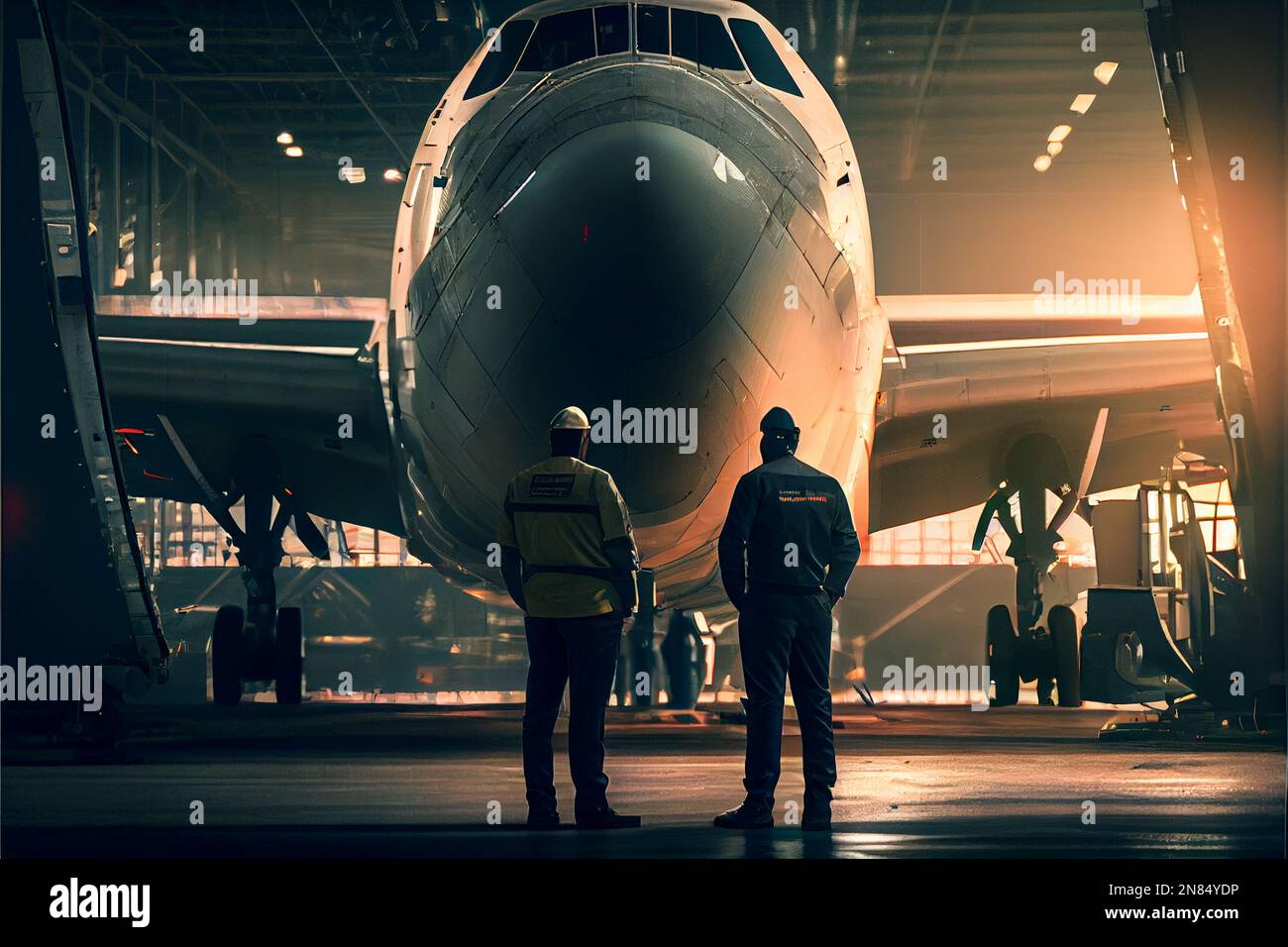 Aircraft industrial workers hi-res stock photography and images - Alamy