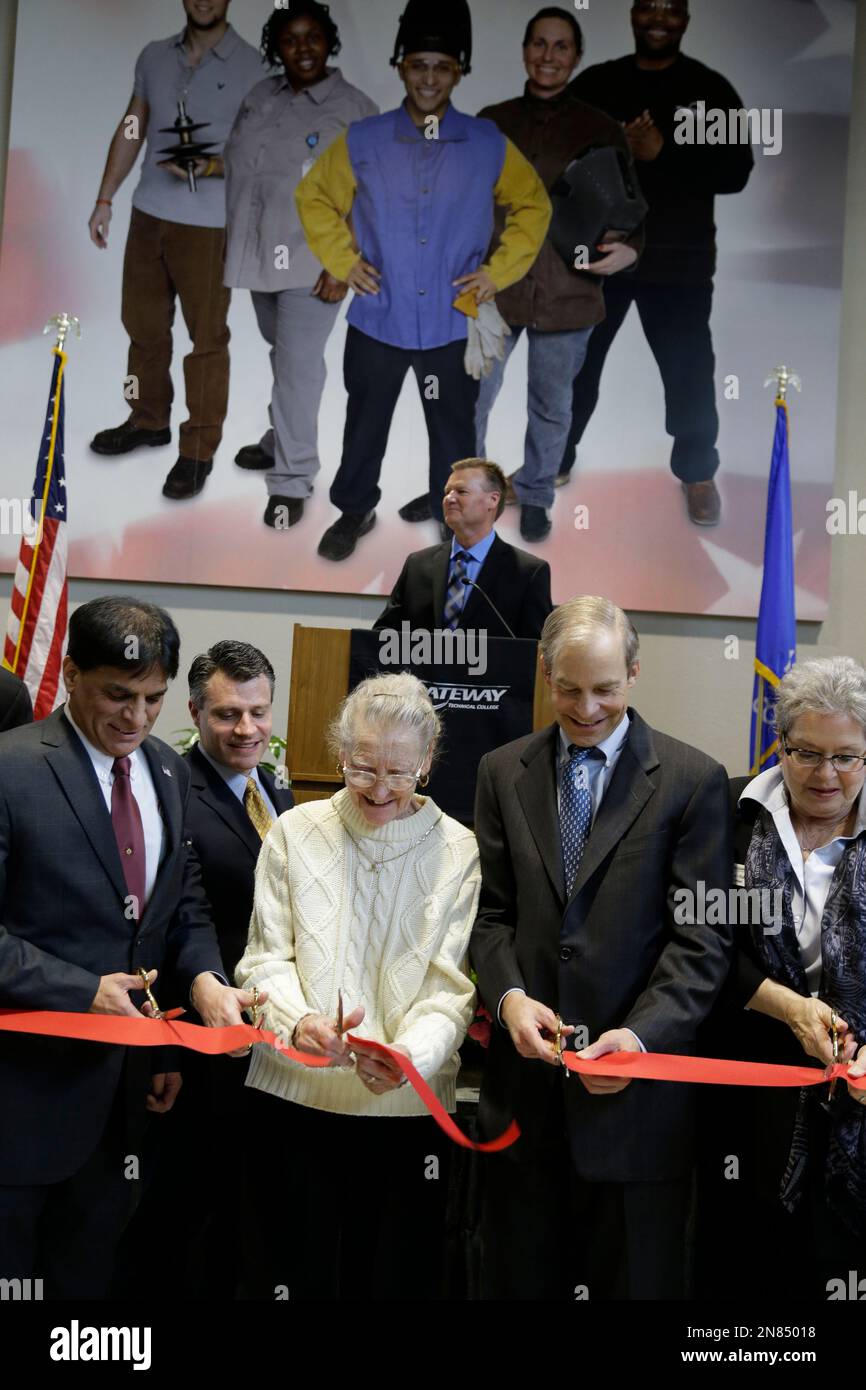 Ribbon cutting ceremony at the grand opening of the SC Johnson ...