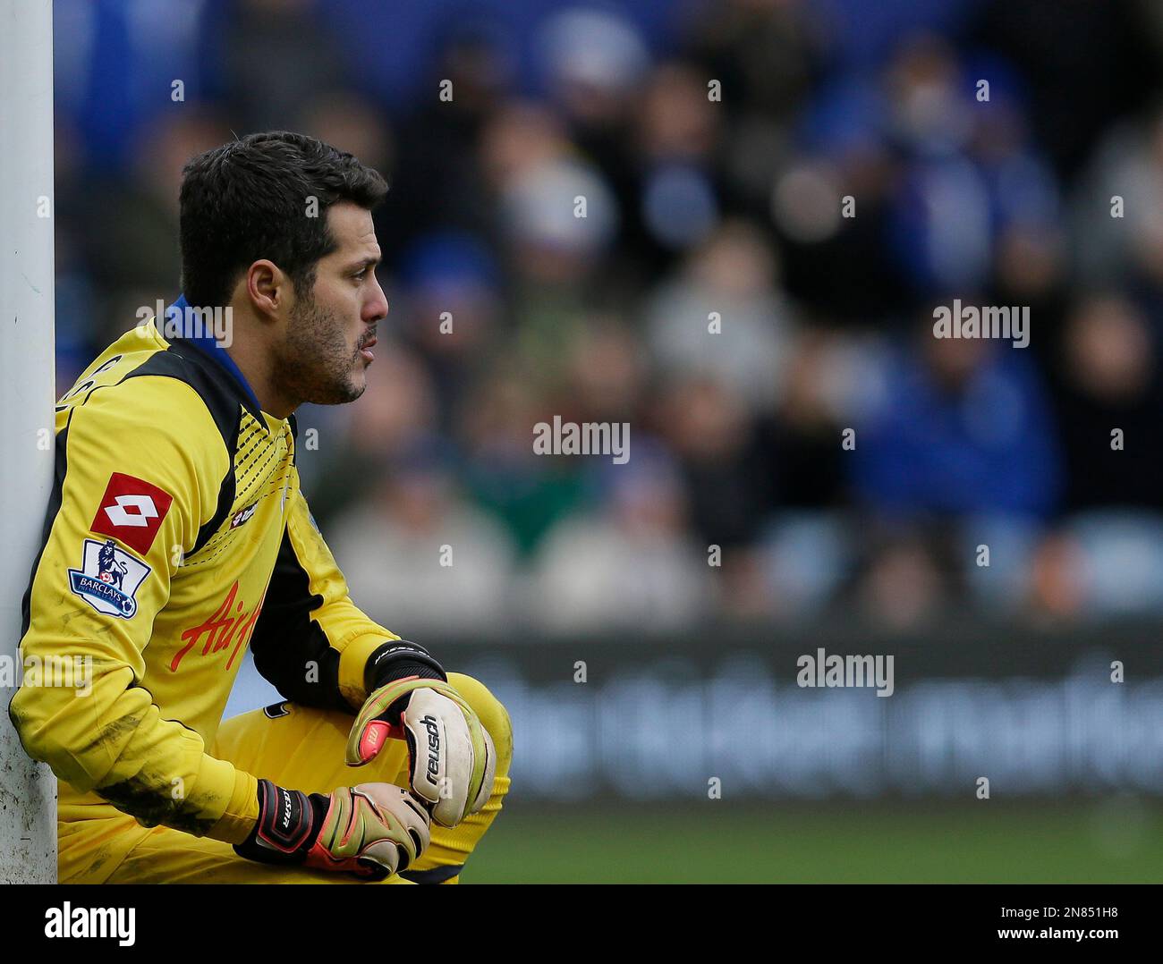 Queens Park Rangers' goalkeeper Julio Cesar is seen in action playing ...