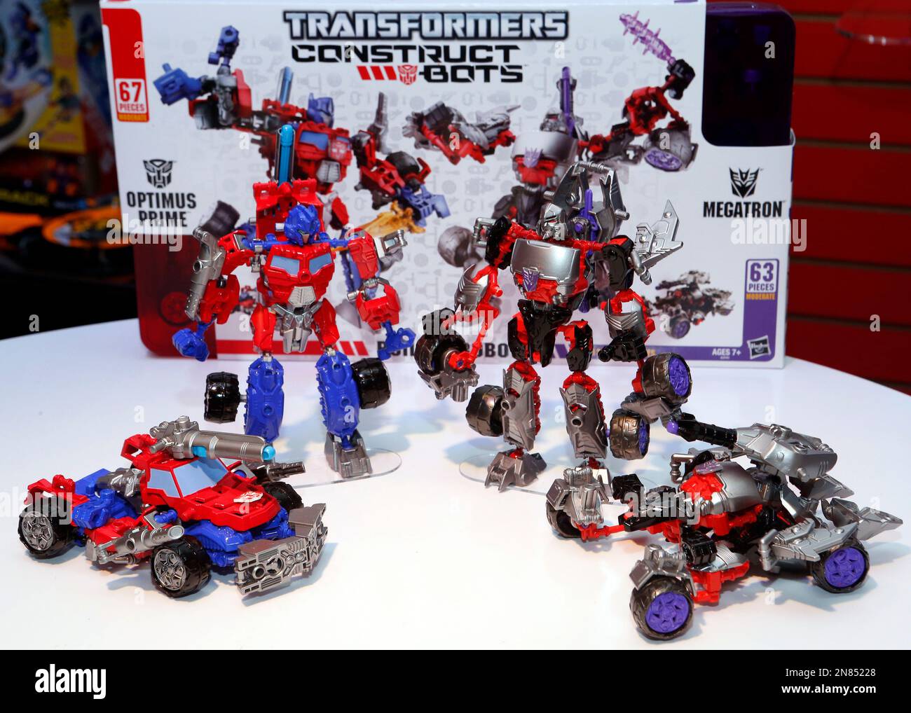 IMAGE DISTRIBUTED FOR HASBRO - Optimus Prime and Megatron face off in ...