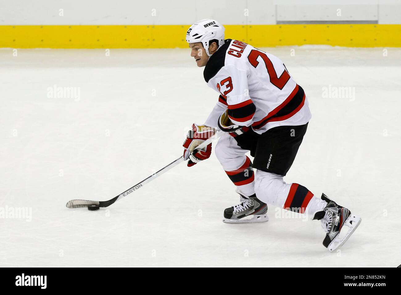 New Jersey Devils' David Clarkson (23) plays in the NHL hockey game ...