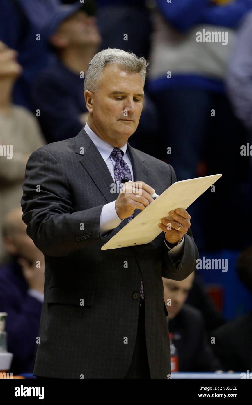 Kansas State head coach Bruce Weber during the first half of an NCAA ...