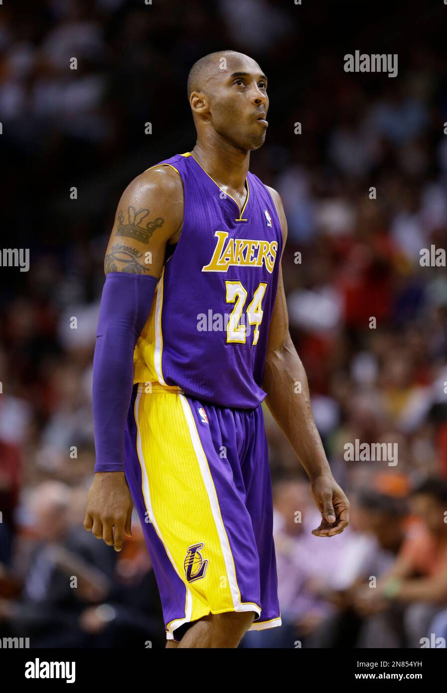 Los Angeles Lakers guard Kobe Bryant is shown during the first half of ...