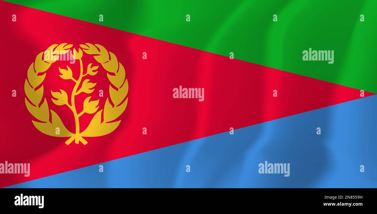 Eritrea Waved Flag Illustration Vector Stock Vector Image & Art - Alamy