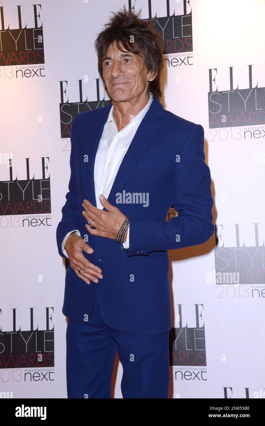 Ronnie Wood seen at the ELLE Style Awards at the Savoy Hotel on Monday ...