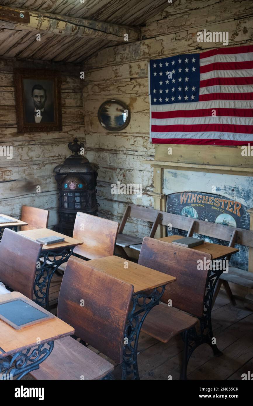 Cody, WY, USA - Jun 25, 2022: Old Trail Town a tourist attraction with ...