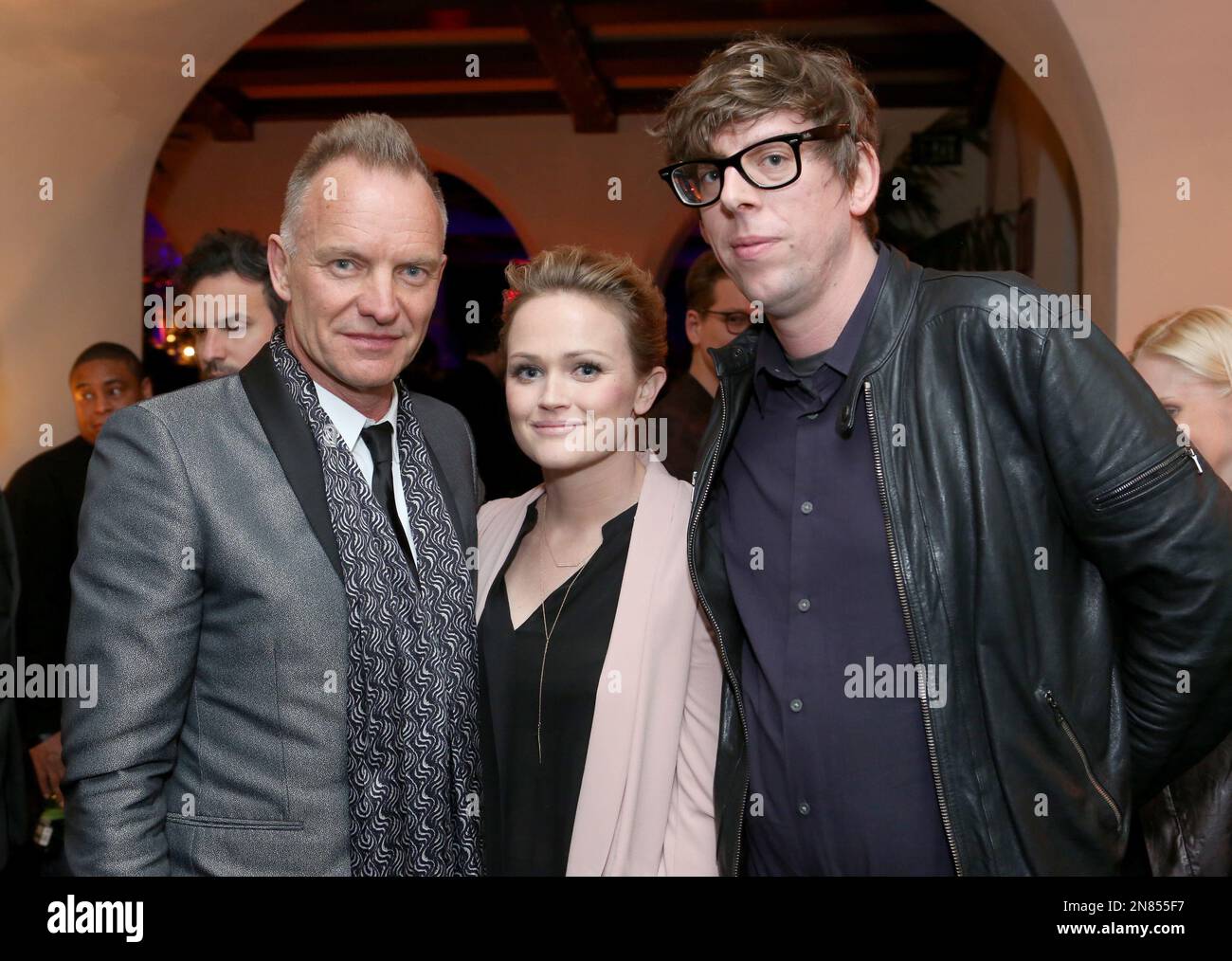 From left, Sting, Emily Ward and Patrick Carney of The Black Keys ...