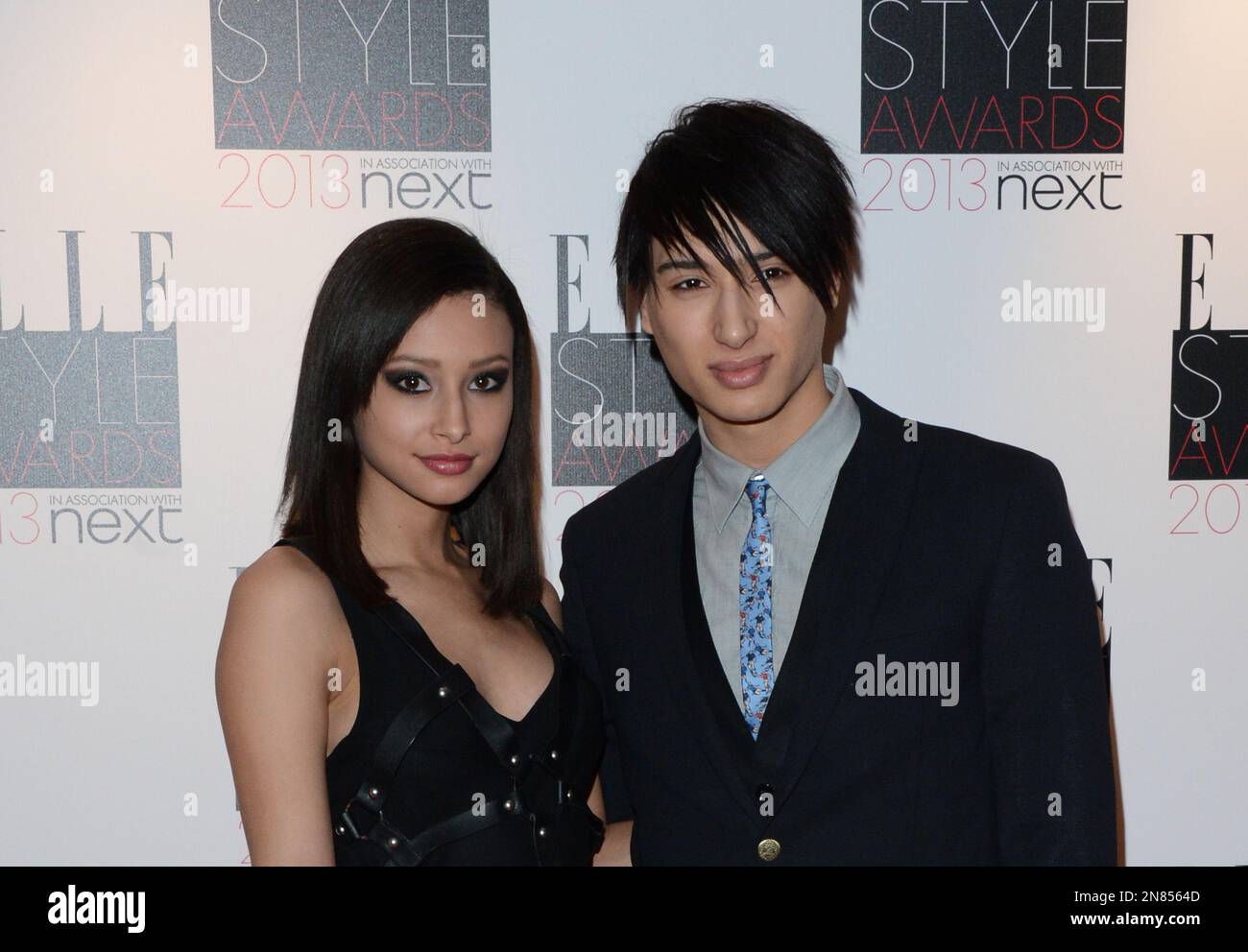 Leah Weller, left, and Nate Weller seen at the ELLE Style Awards at the ...
