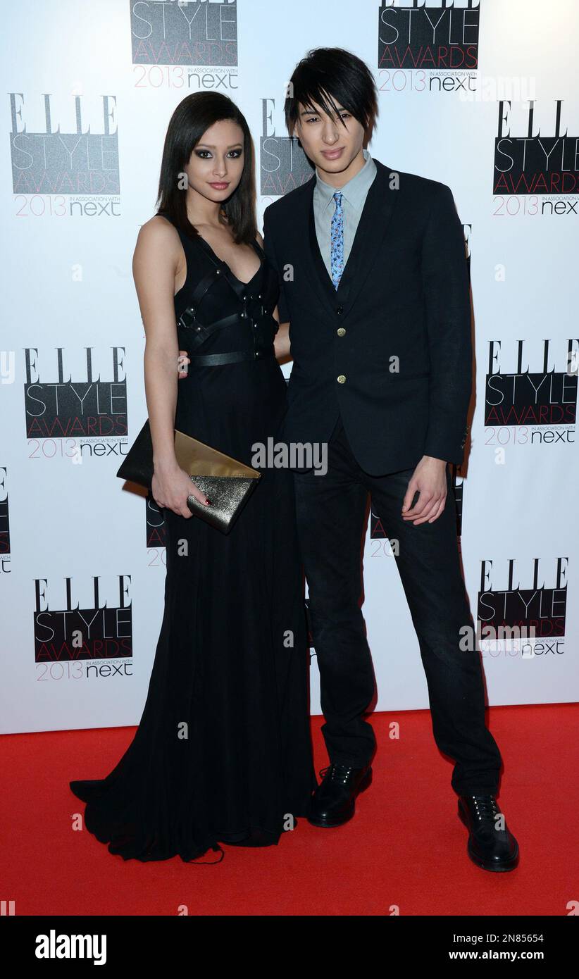 Leah Weller, left, and Nate Weller seen at the ELLE Style Awards at the ...