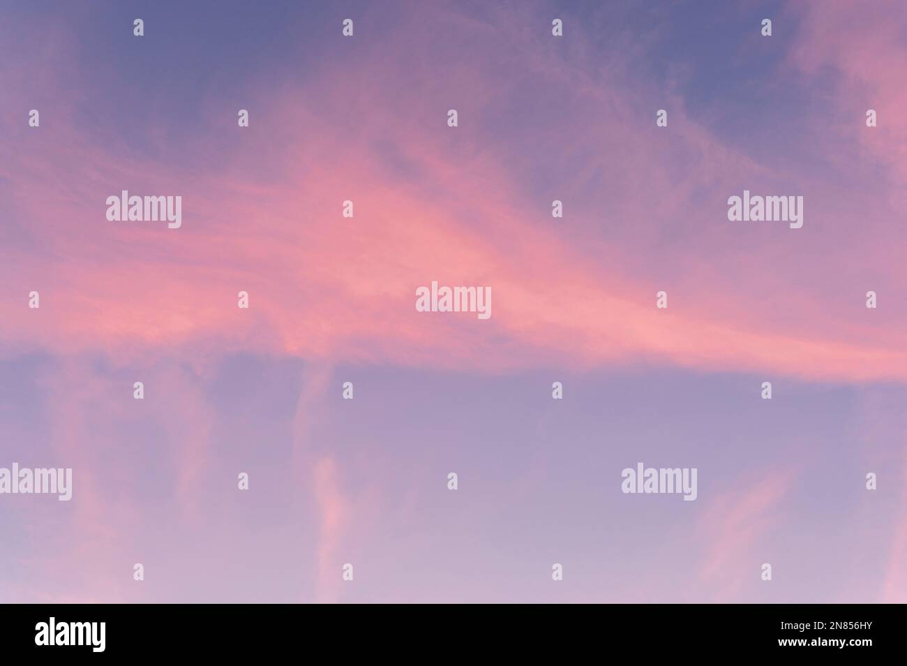 Pink sunset in the winter sky Stock Photo - Alamy