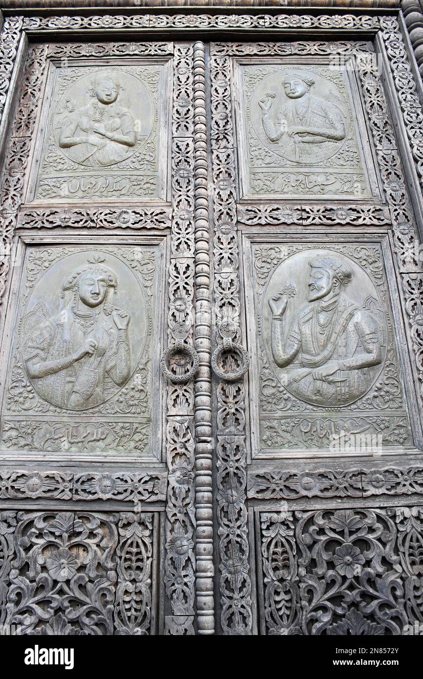 Ancient Wood and Copper Panelled Door Jordan Stock Photo - Alamy