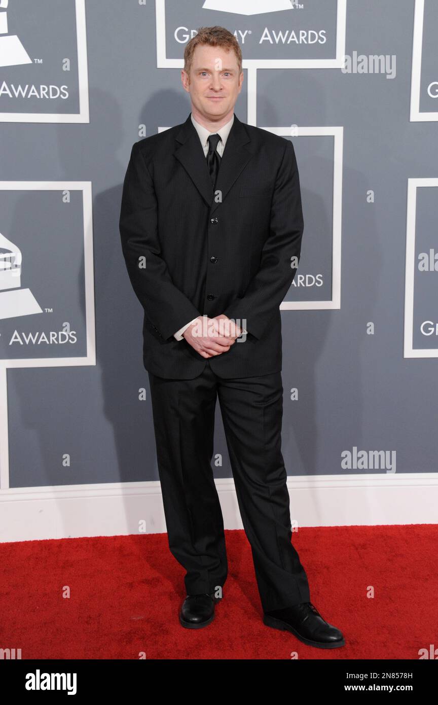 Engineer John Hanes arrives at the 55th annual Grammy Awards on Sunday ...