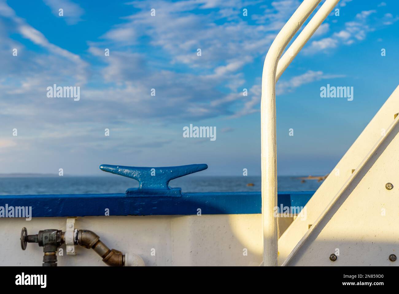 Close up of a section of the shelter island ferry Stock Photo - Alamy