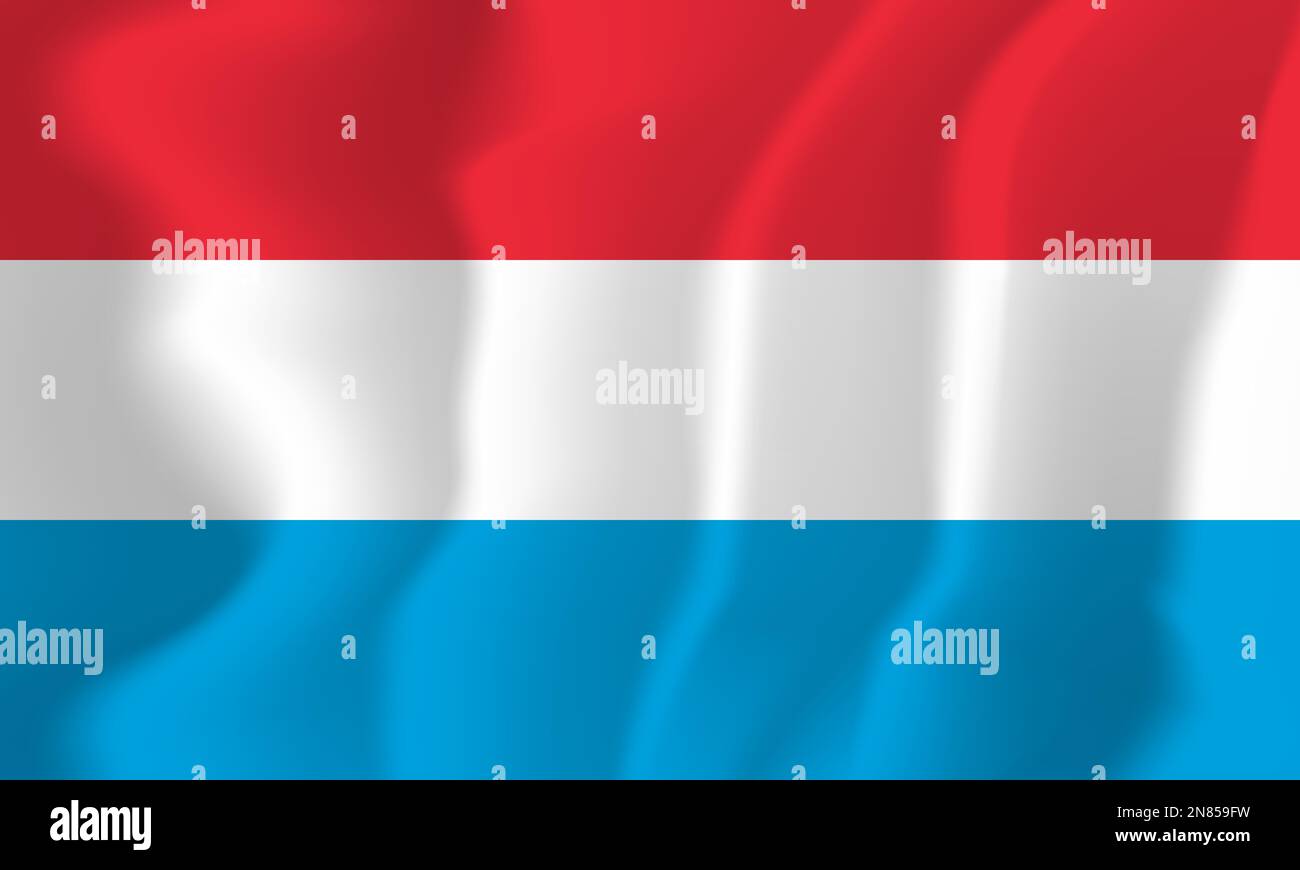 Luxembourg Waved Flag Illustration Vector Stock Vector Image & Art - Alamy