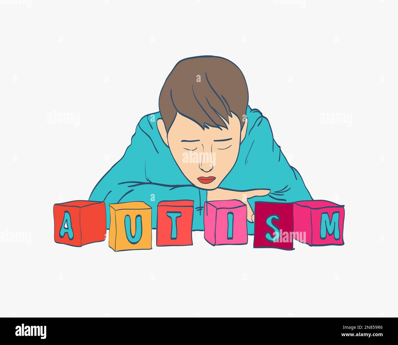 World Autism Day. Autism solidarity day.Autism sign. Vector ...