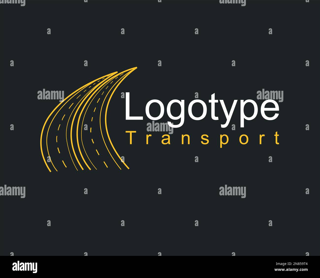Logo Transport Template Design Vector illustration. Road illustration ...