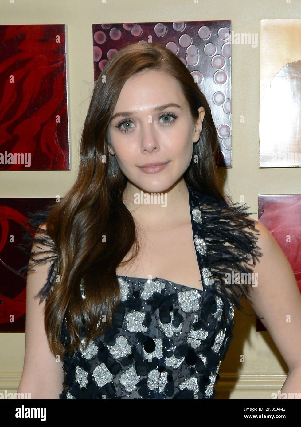 Elizabeth Olsen seen arriving for the BAFTA Film Awards After Party at ...