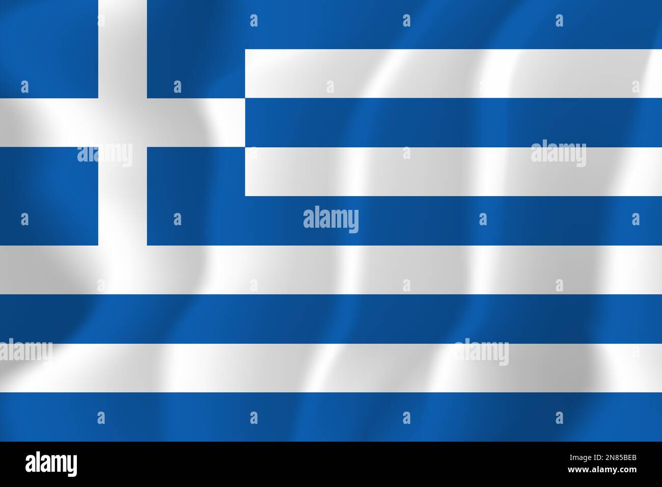 Greece Waved Flag Illustration Vector Stock Vector Image & Art - Alamy