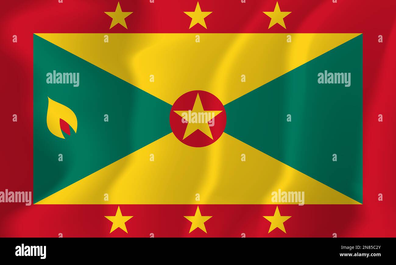 National flag of the grenada hi-res stock photography and images - Alamy