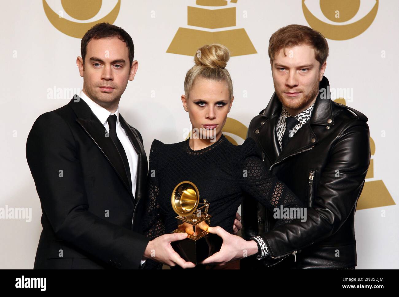 From left, Joseph Ray, Alana Watson and Daniel Stephans pose backstage ...