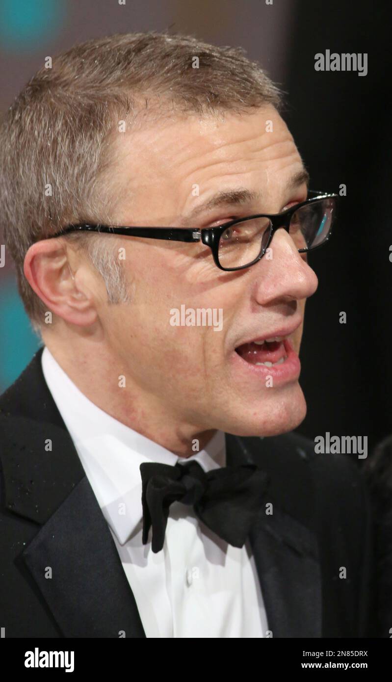 Christoph Waltz seen arriving for the BAFTA Film Awards at the Royal ...
