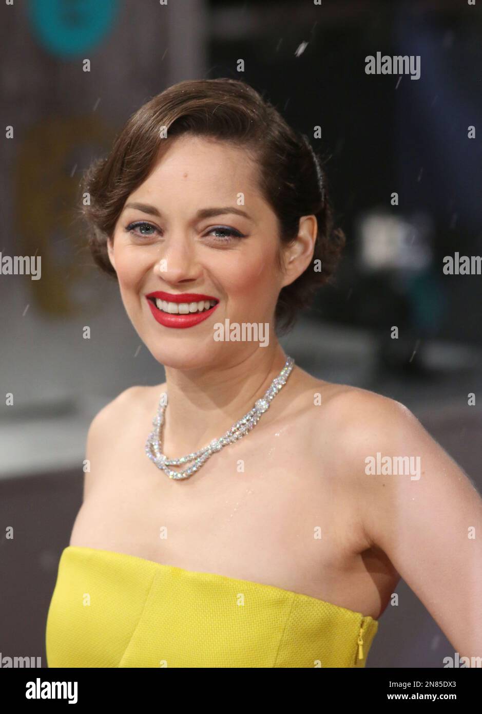 Marion Cotillard seen arriving for the BAFTA Film Awards at the Royal ...
