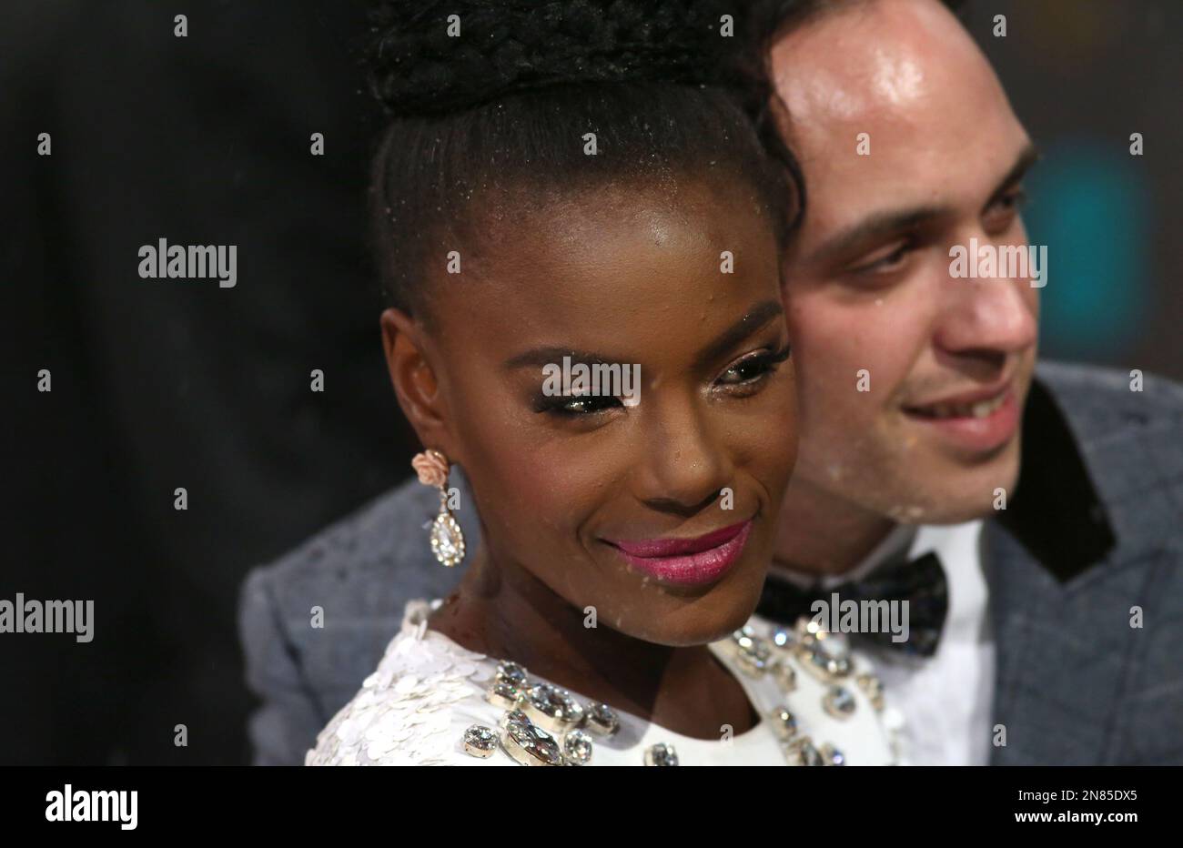 Shingai Shoniwa seen arriving for the BAFTA Film Awards at the Royal ...