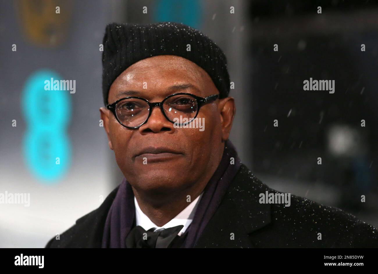 Samuel L Jackson seen arriving for the BAFTA Film Awards at the Royal ...