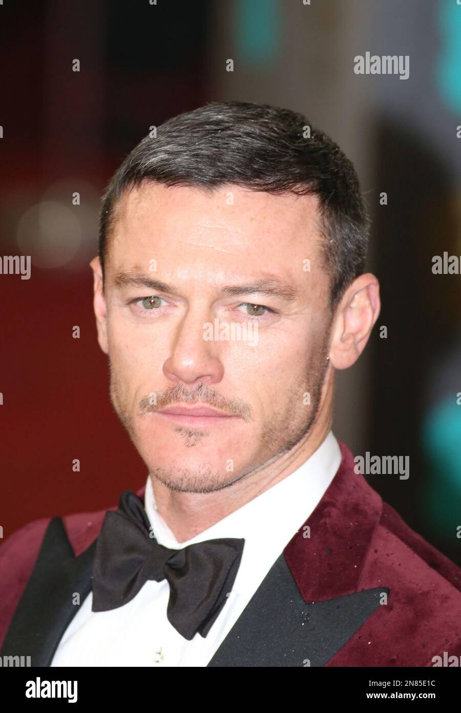 Luke Evans seen arriving for the BAFTA Film Awards at the Royal Opera ...