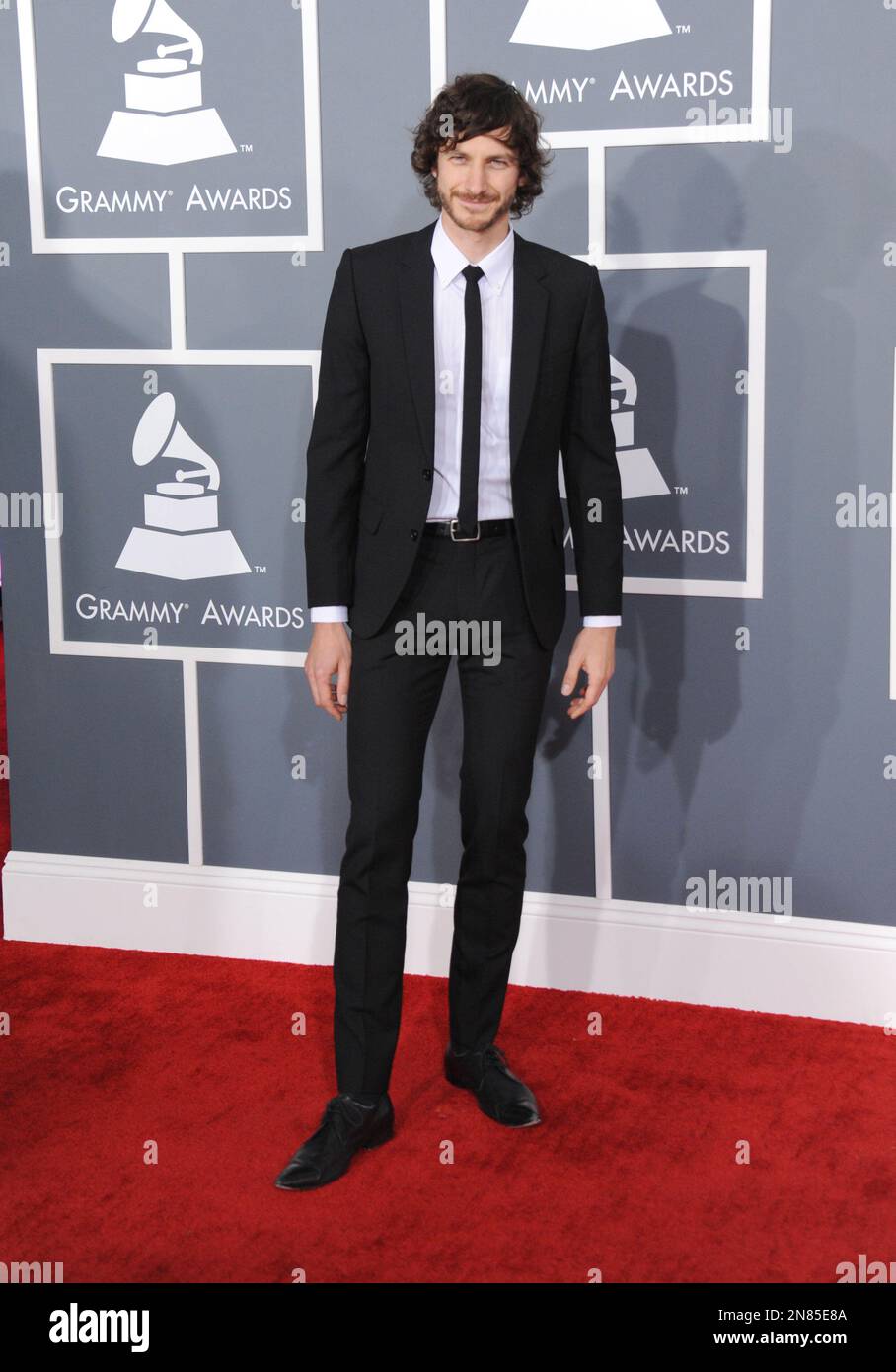 Gotye arrives at the 55th annual Grammy Awards on Sunday, Feb. 10, 2013 ...