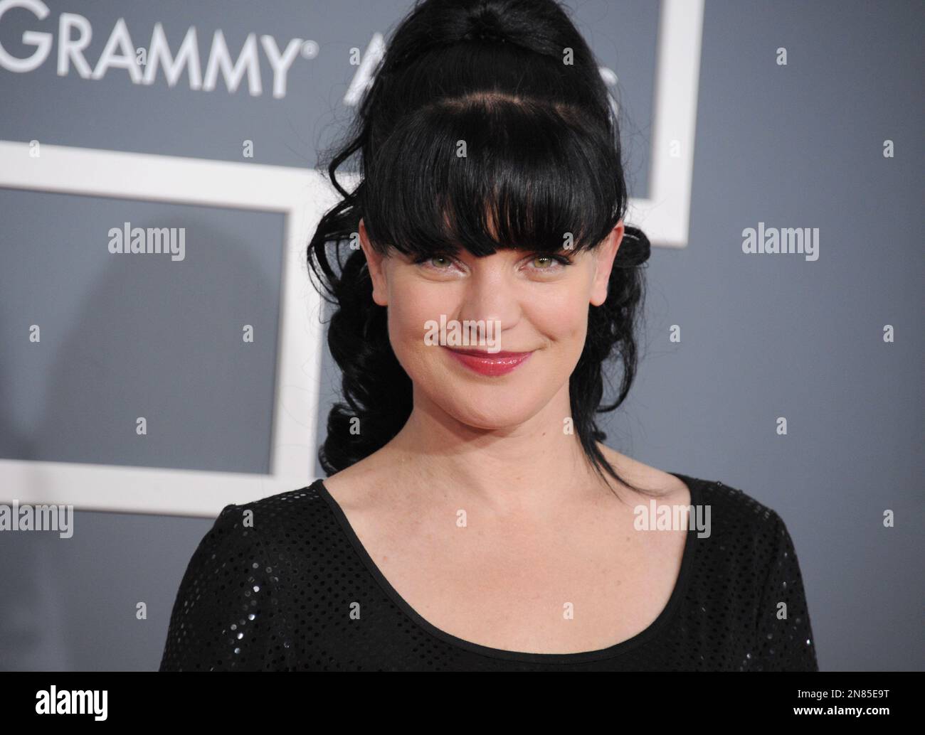 Pauley Perrette arrives at the 55th annual Grammy Awards on Sunday, Feb ...