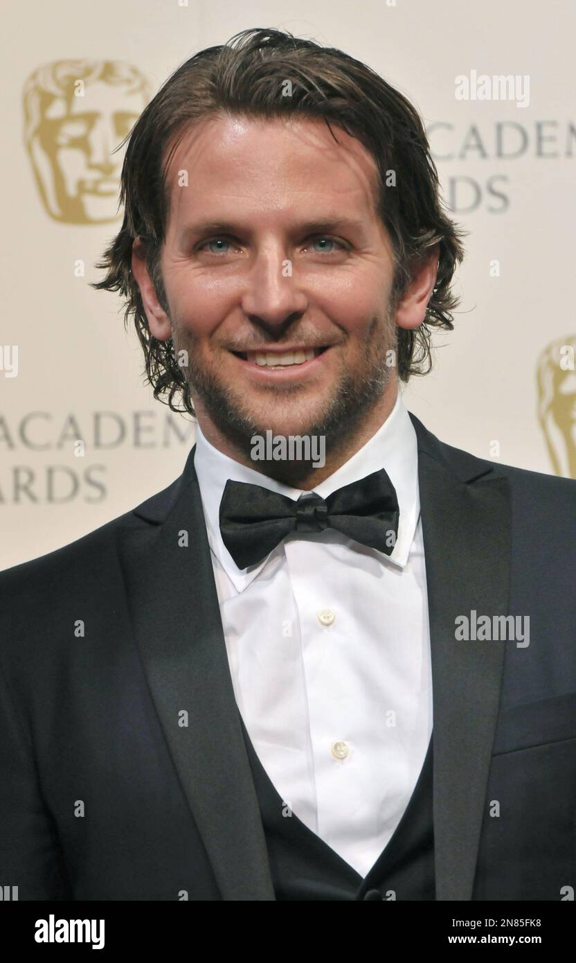 Bradley Cooper backstage at the BAFTA Film Awards at the Royal Opera ...
