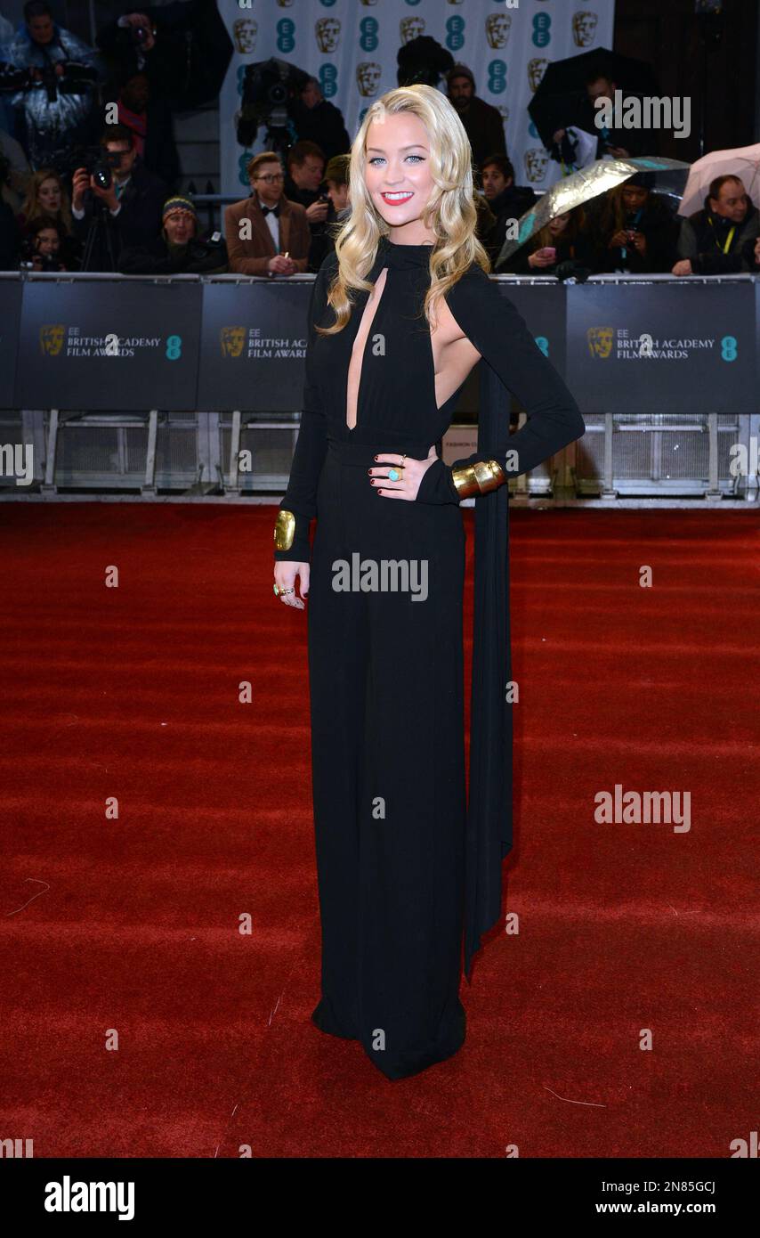 Laura Whitmore seen arriving for the BAFTA Film Awards at the Royal ...