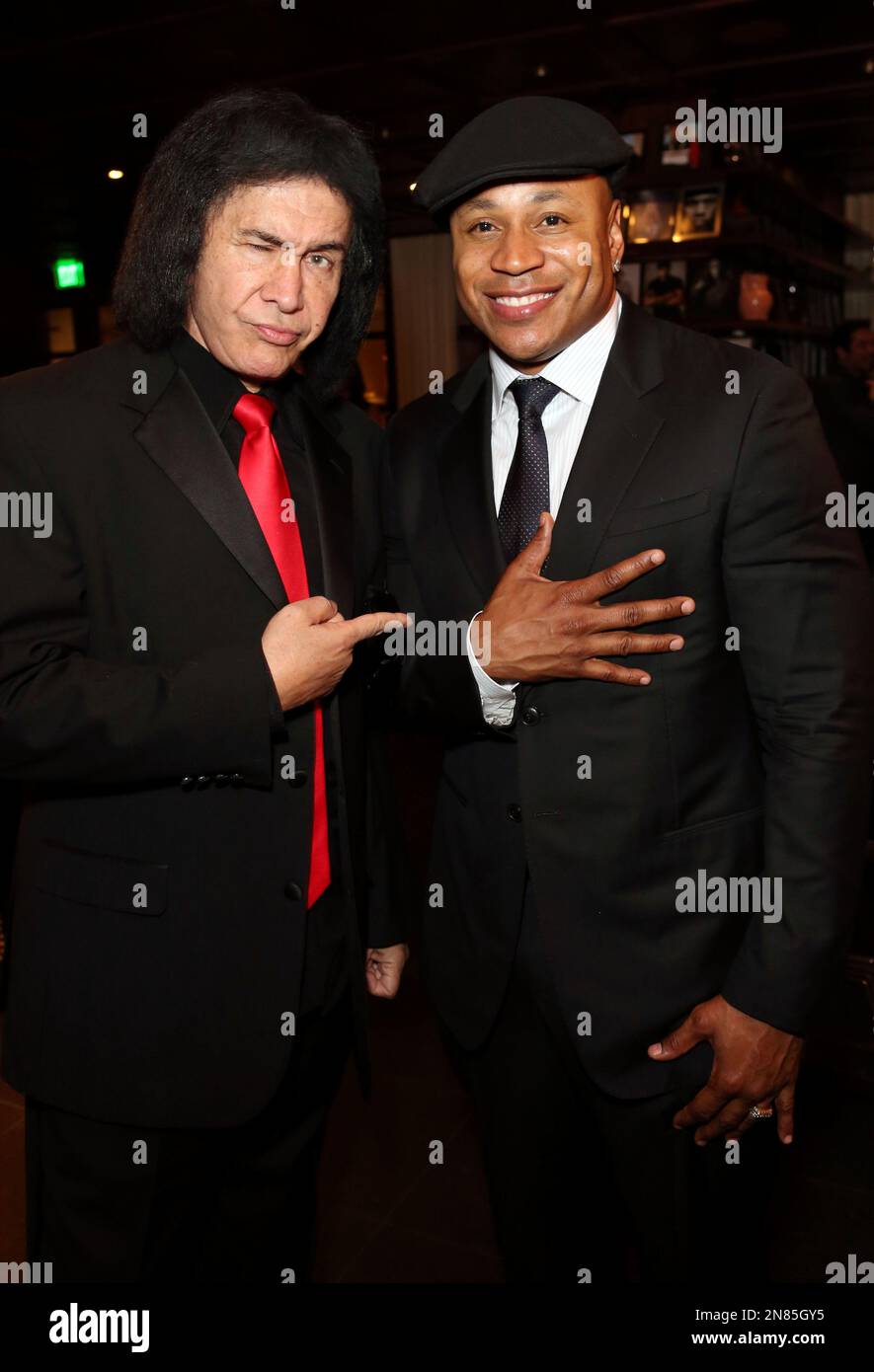 Gene Simmons, left, and LL Cool J attend Hennessy Black: A Dinner with ...