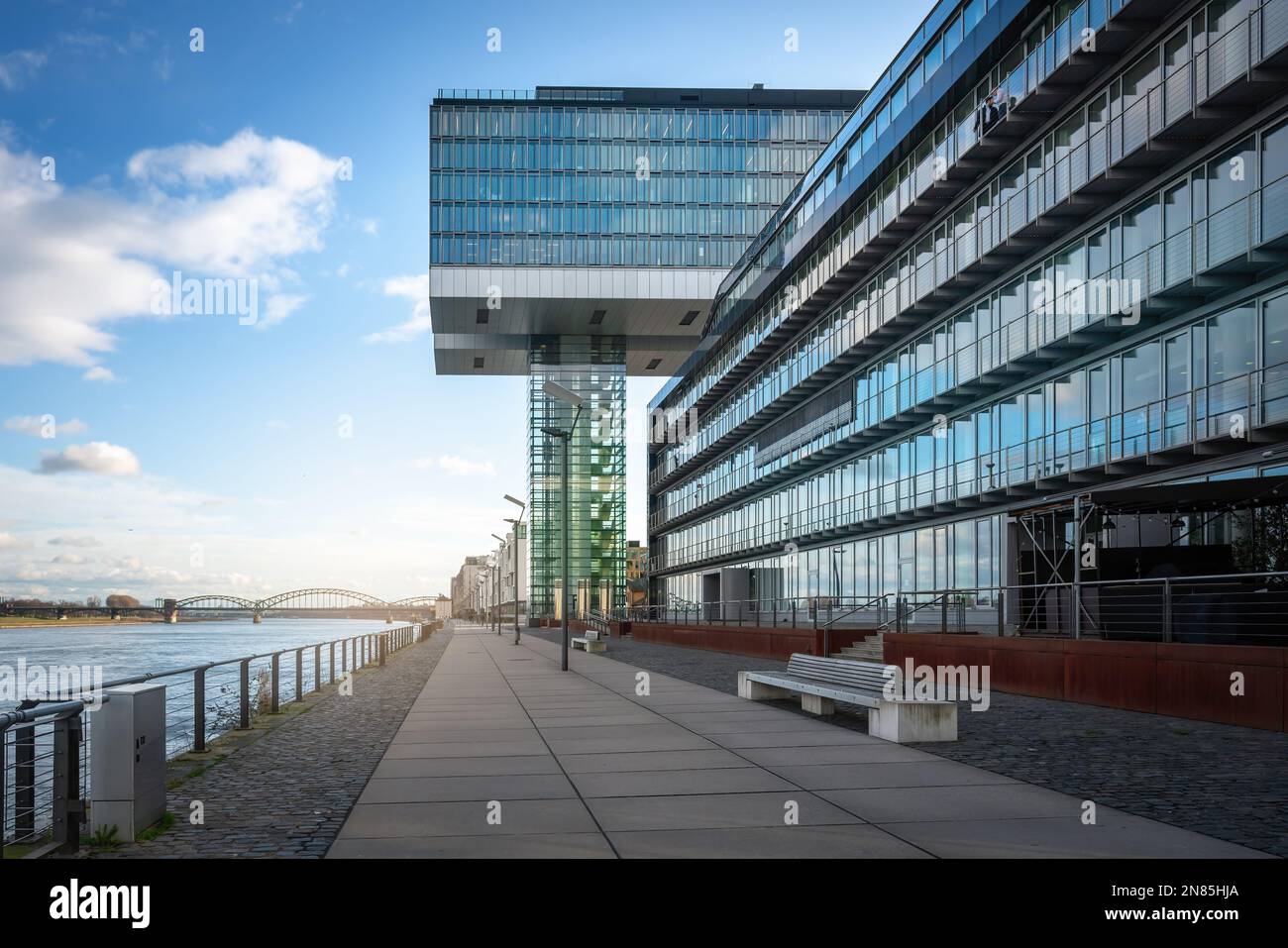 Rhine embankment promenade hi-res stock photography and images - Alamy
