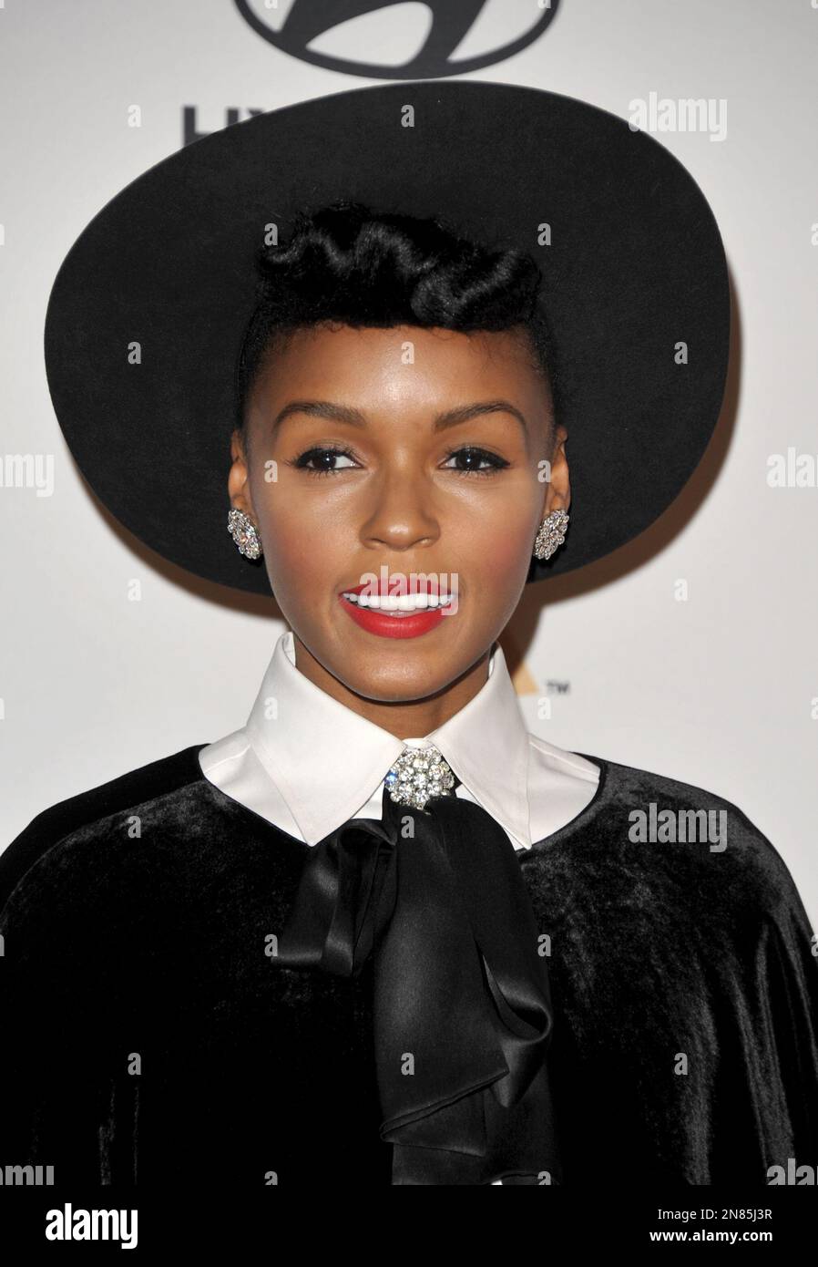 Recording artist Janelle Monae arrives at the Clive Davis Pre-GRAMMY ...