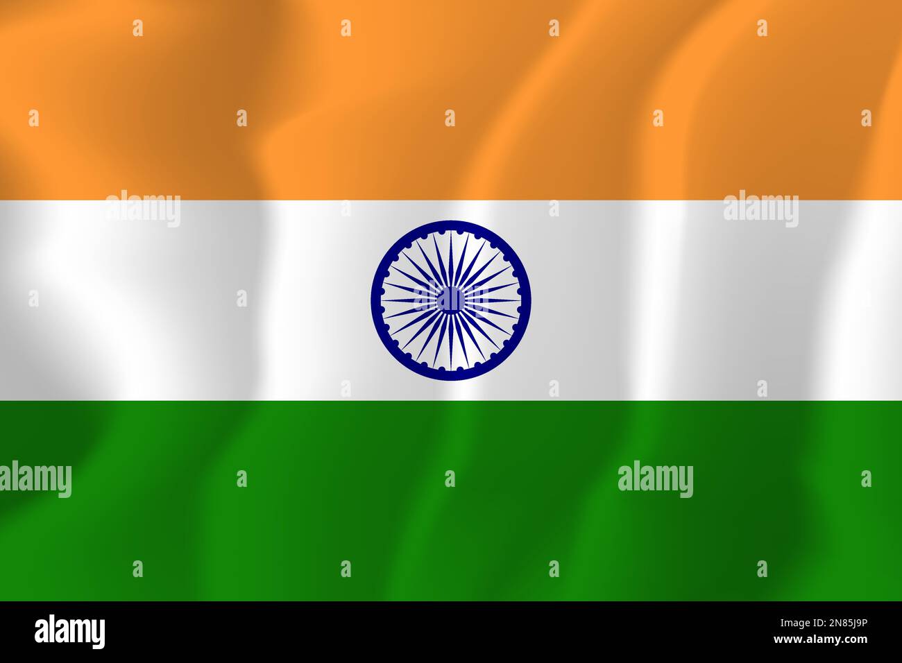 India flag illustrations hi-res stock photography and images - Alamy