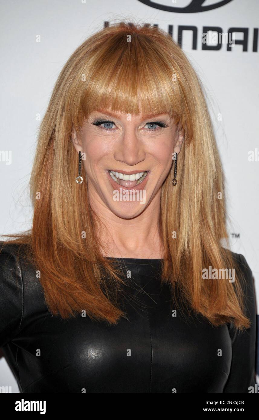 Kathy Griffin arrives at the Clive Davis Pre-GRAMMY Gala on Saturday ...