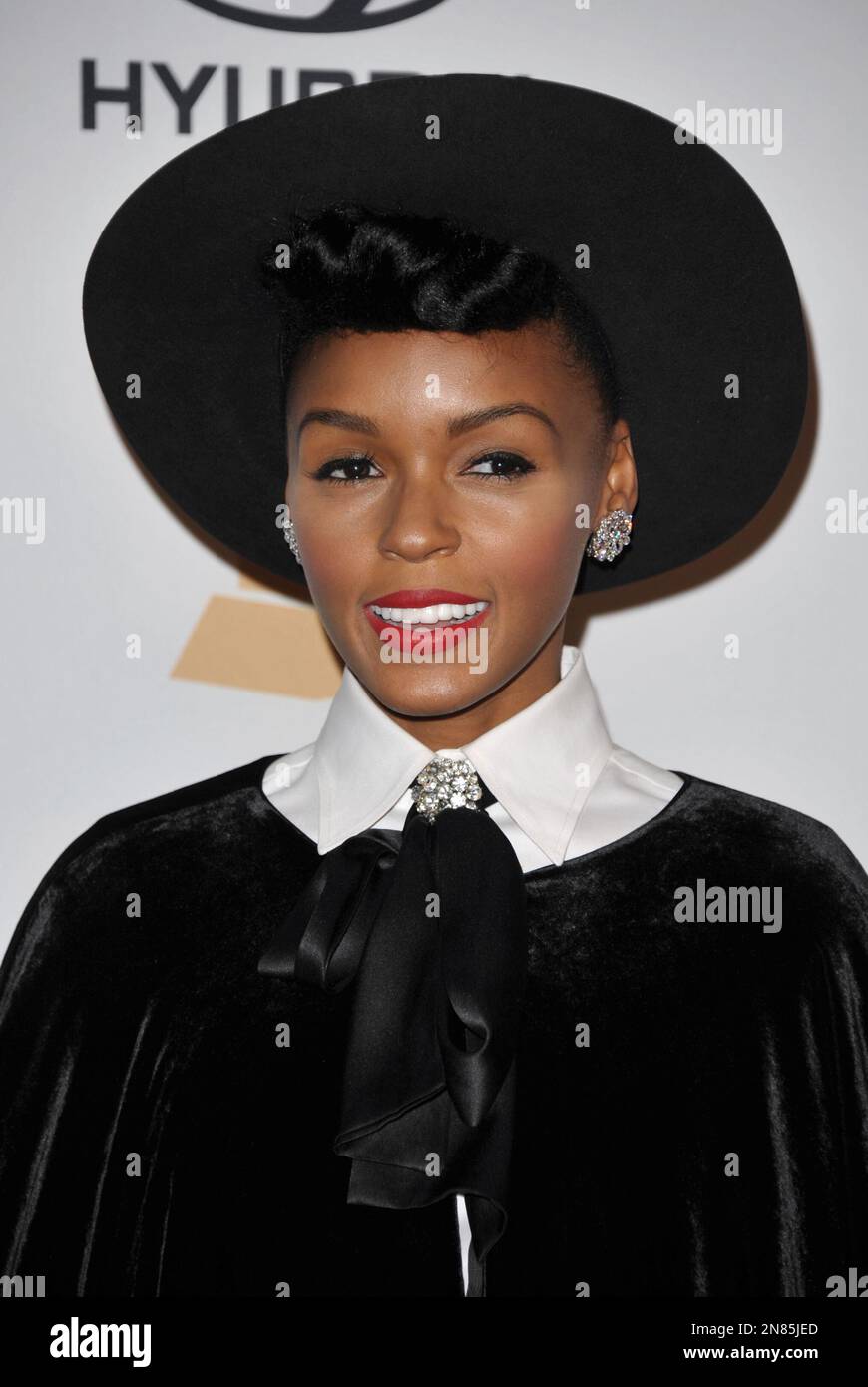 Recording artist Janelle Monae arrives at the Clive Davis Pre-GRAMMY ...