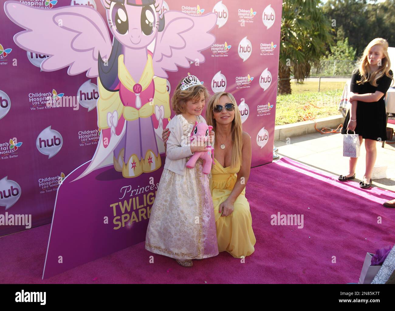 Tara Strong, right, and a guest attend The Hub TV Network's "My Little ...