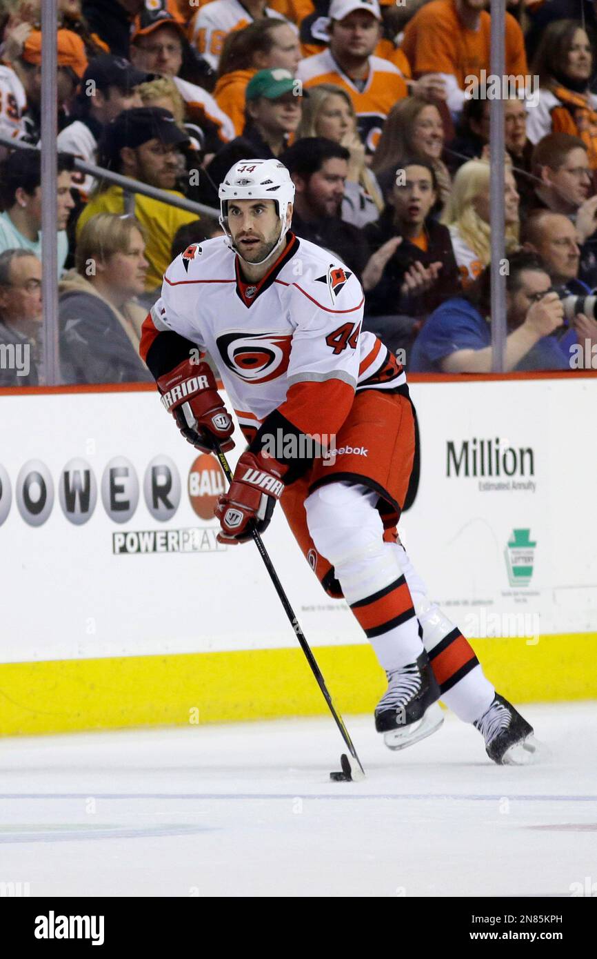 Carolina Hurricanes' Jay Harrison during an NHL hockey game against the ...