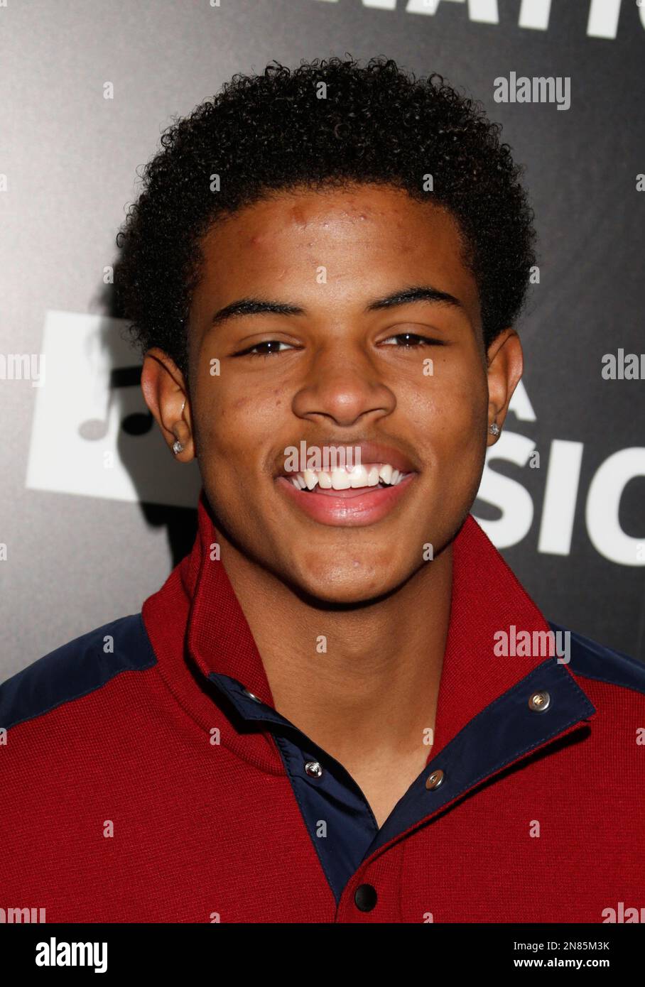 Trevor Jackson arrives at Roc Nation's Pre-Grammy Brunch at the Soho ...