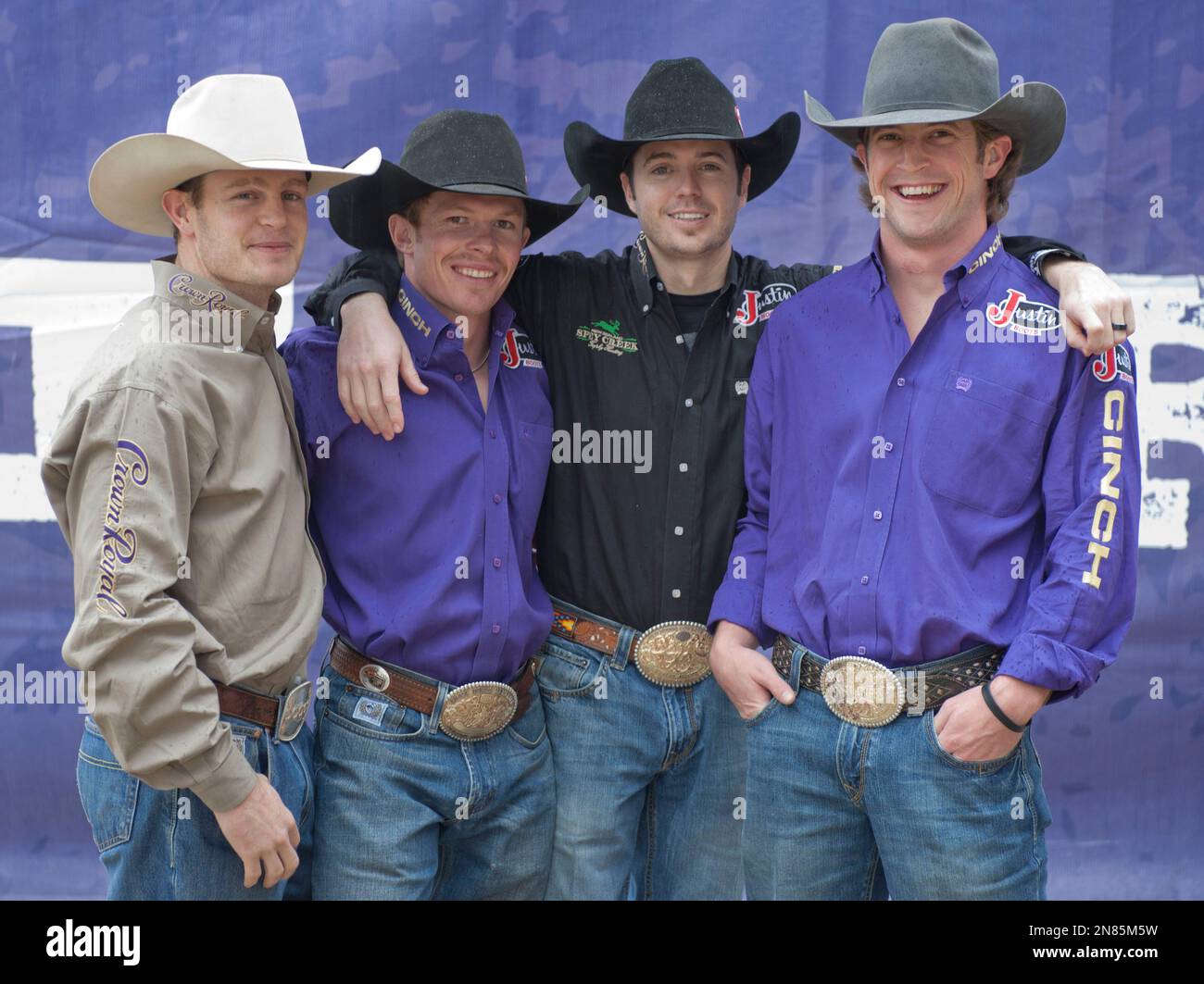 Crown Royal Riders Cody Whitney (from left), Steve Woolsey, Wesley ...