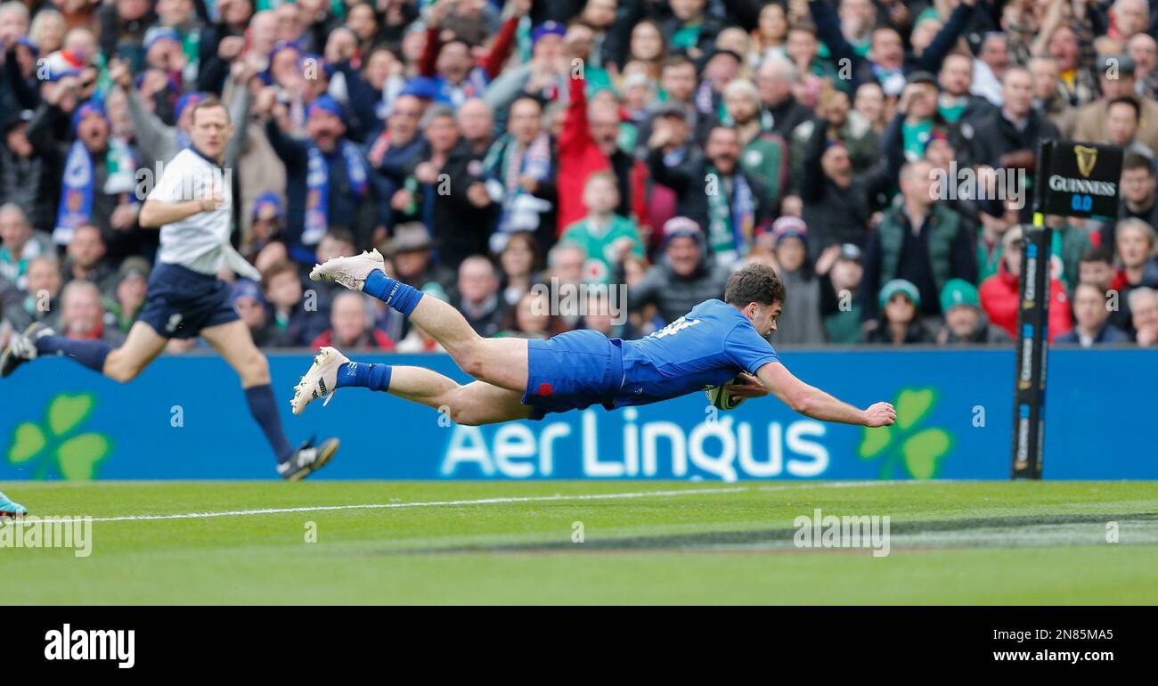 Dublin, Ireland. 11th Feb, 2023. 11th February 2023; Aviva Stadium, Dublin, Ireland: Six Nations ...