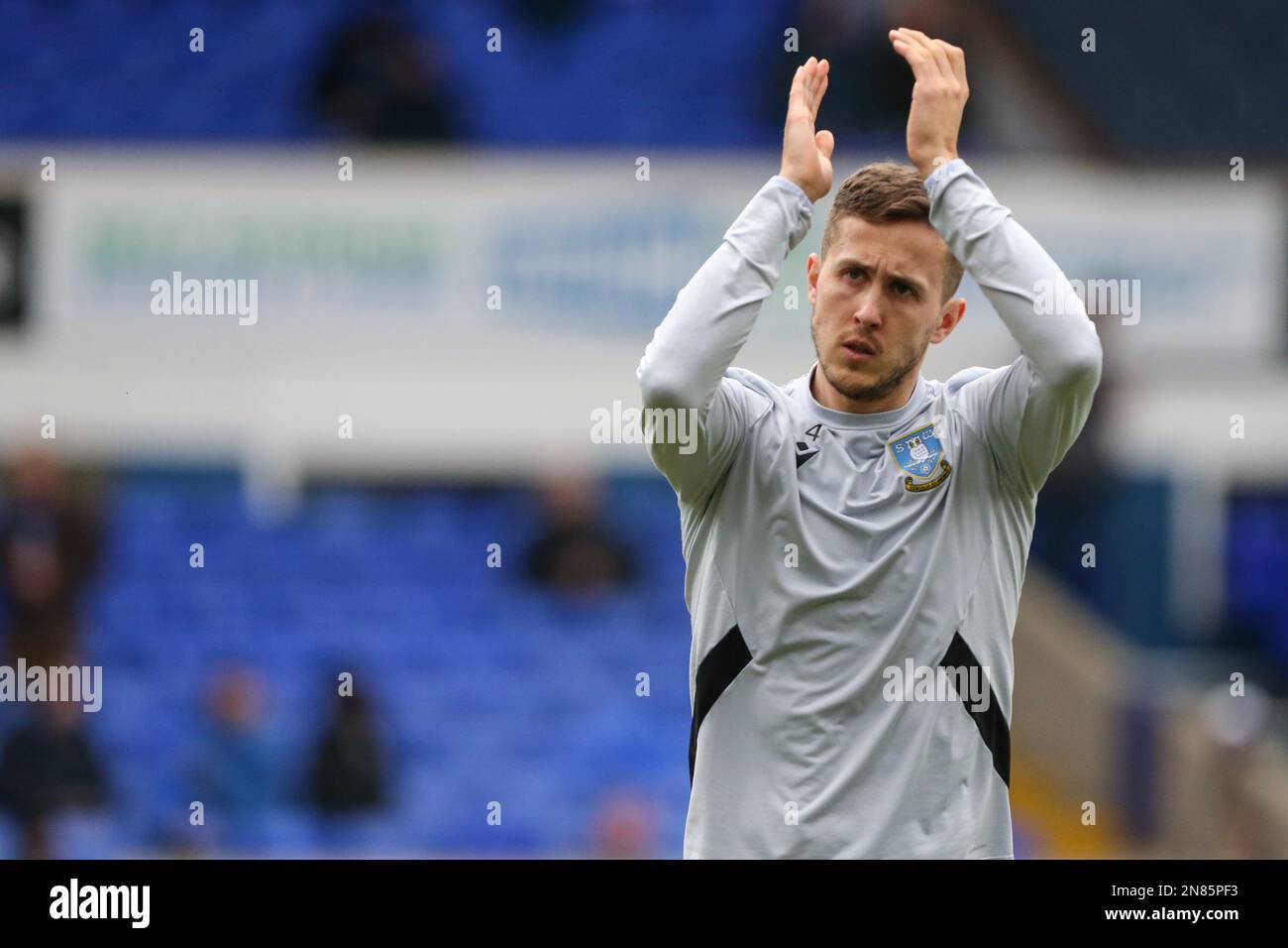 Will Vaulks #4 of Sheffield Wednesday acknowledges the fans during the ...