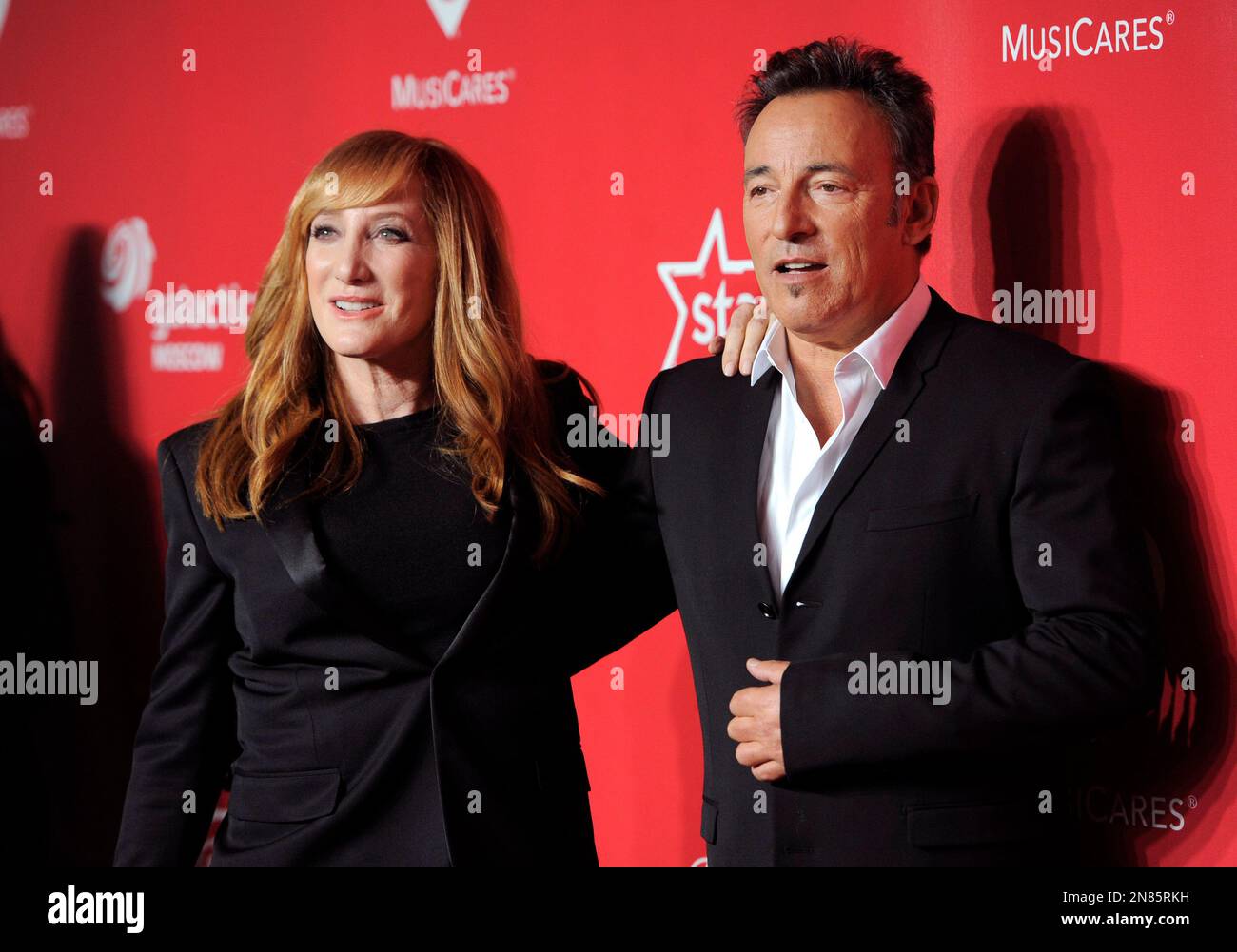 Honoree Bruce Springsteen, right, and Patti Scialfa arrive at ...